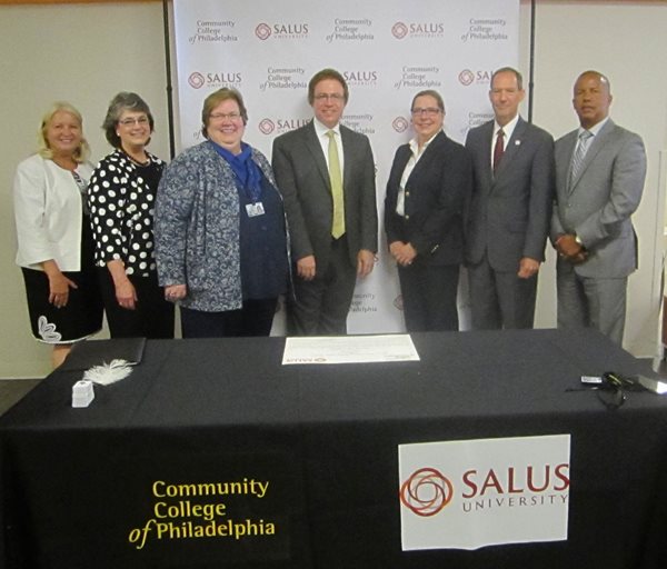Salus & Community College of Philadelphia Sign MOA